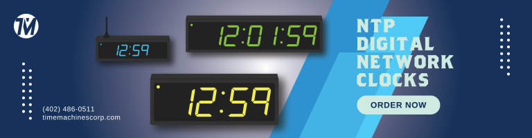 GPS Time Servers, NTP PoE and WiFi Digital Clocks - TimeMachines Inc.